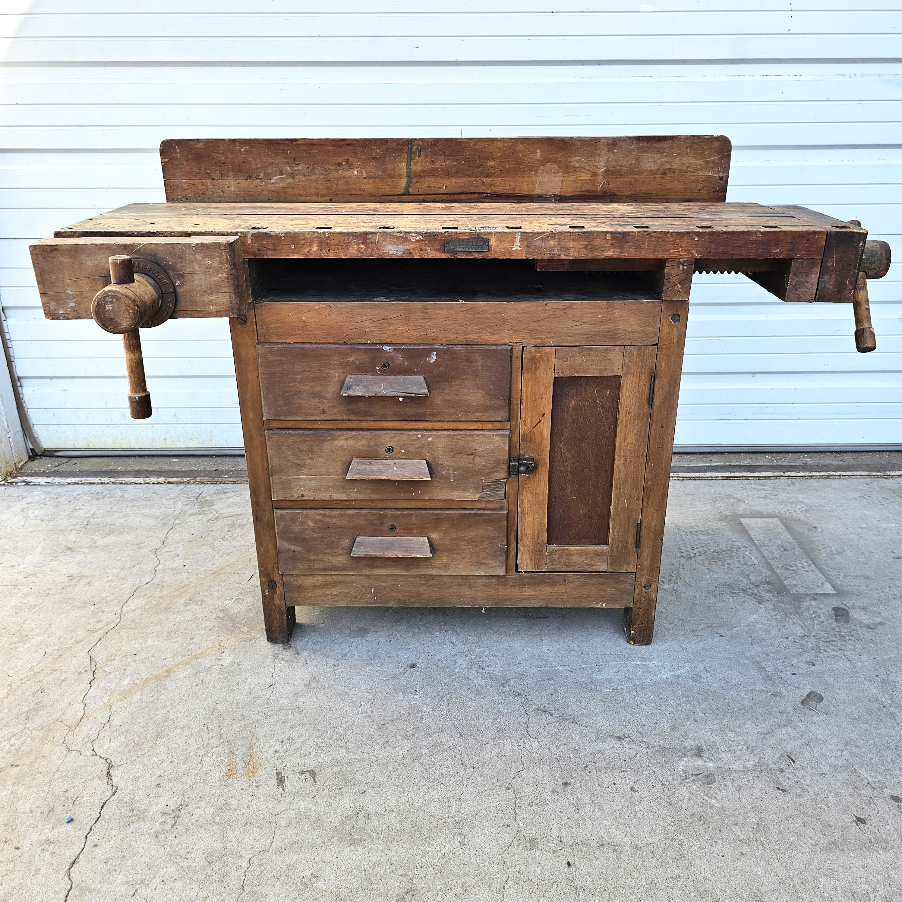 Small Industrial Work Table – Antiquities Warehouse