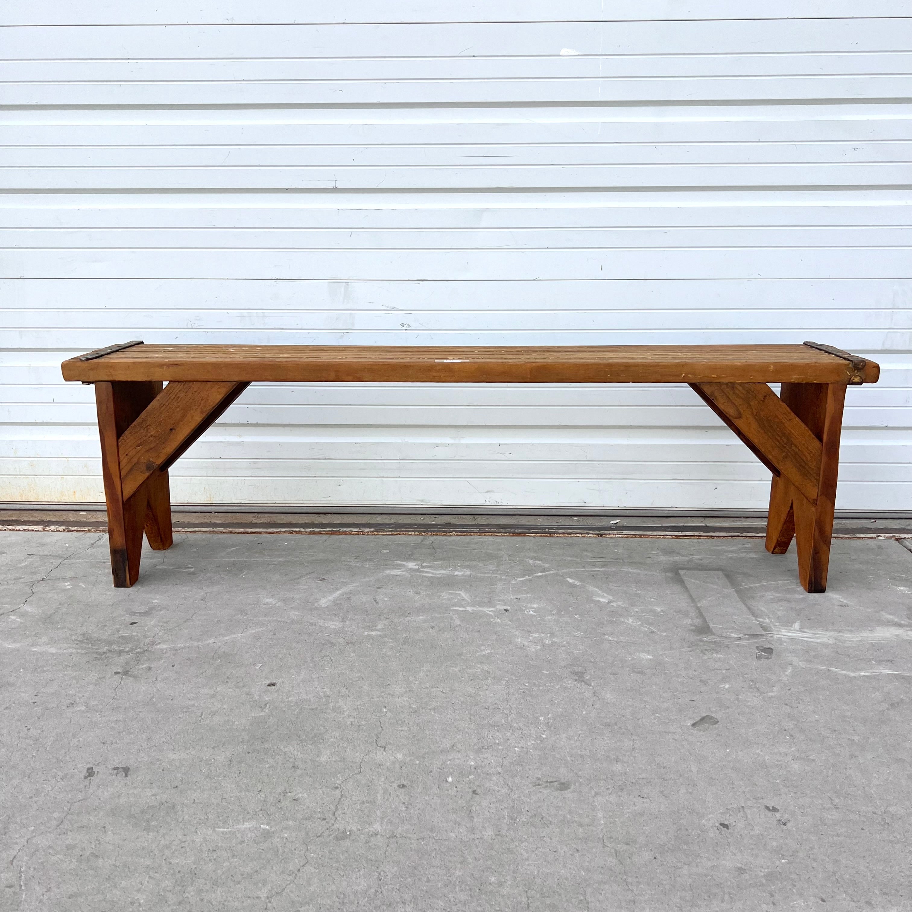 Repurposed Industrial Scaffolding Bench – Antiquities Warehouse