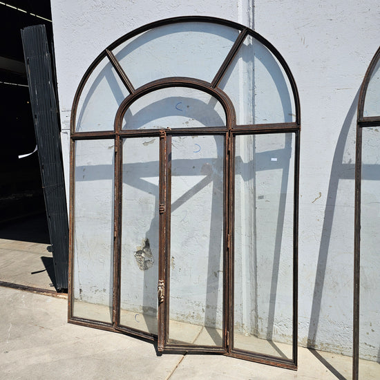 Iron Arched Window w/8 Panes - – Antiquities Warehouse