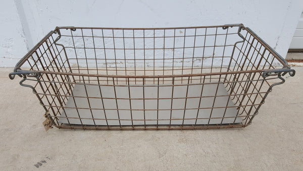 Heavy Duty Metal Basket with Sheet Metal Bottom – Antiquities Warehouse