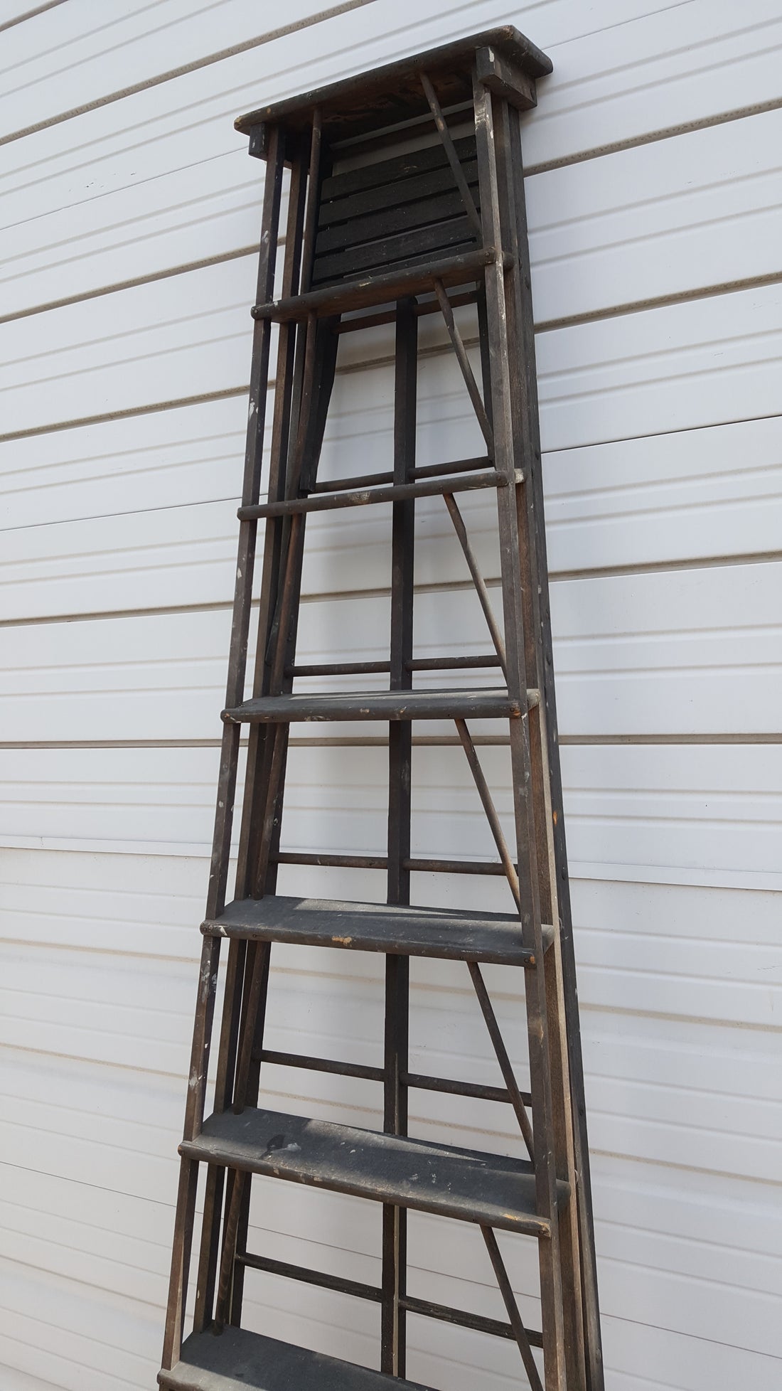 Black Wooden Ladder – Antiquities Warehouse