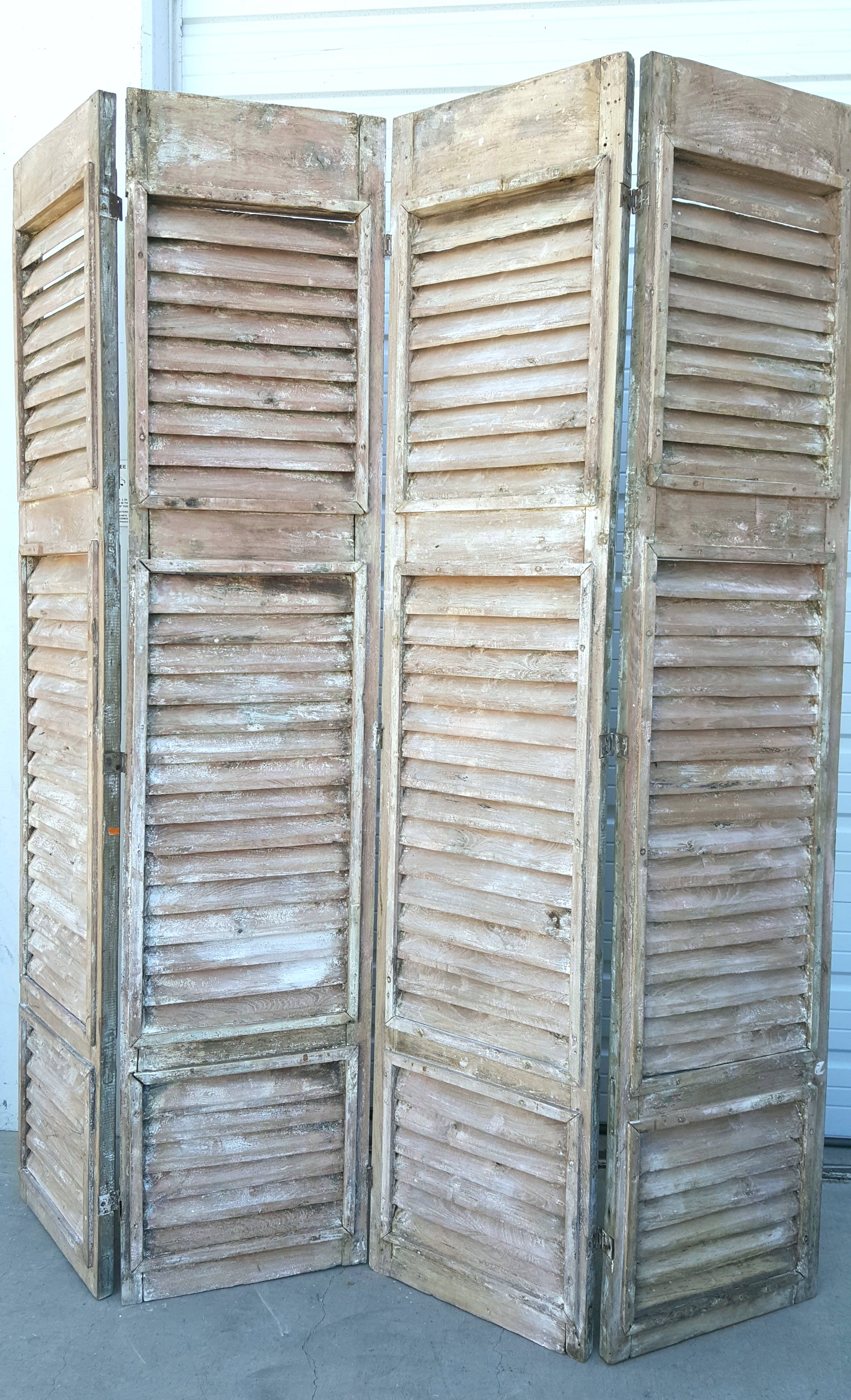 4 Panel Repurposed Shutter Screen – Antiquities Warehouse