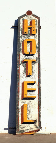 Metal Hotel Sign – Antiquities Warehouse