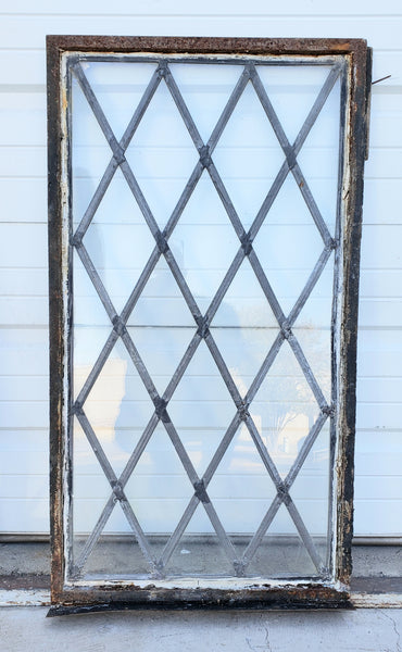 Rectangle Diamond Pane Small Window – Antiquities Warehouse