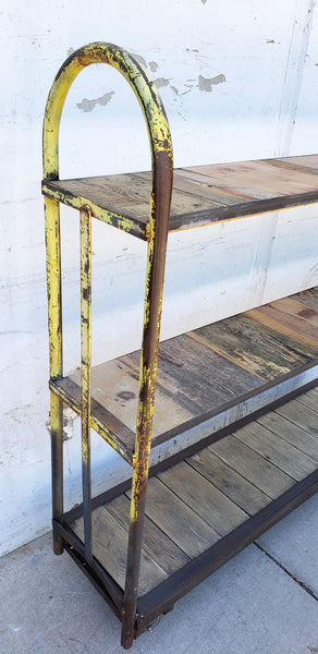 Repurposed Industrial Trolley Shelving Rack – Antiquities Warehouse