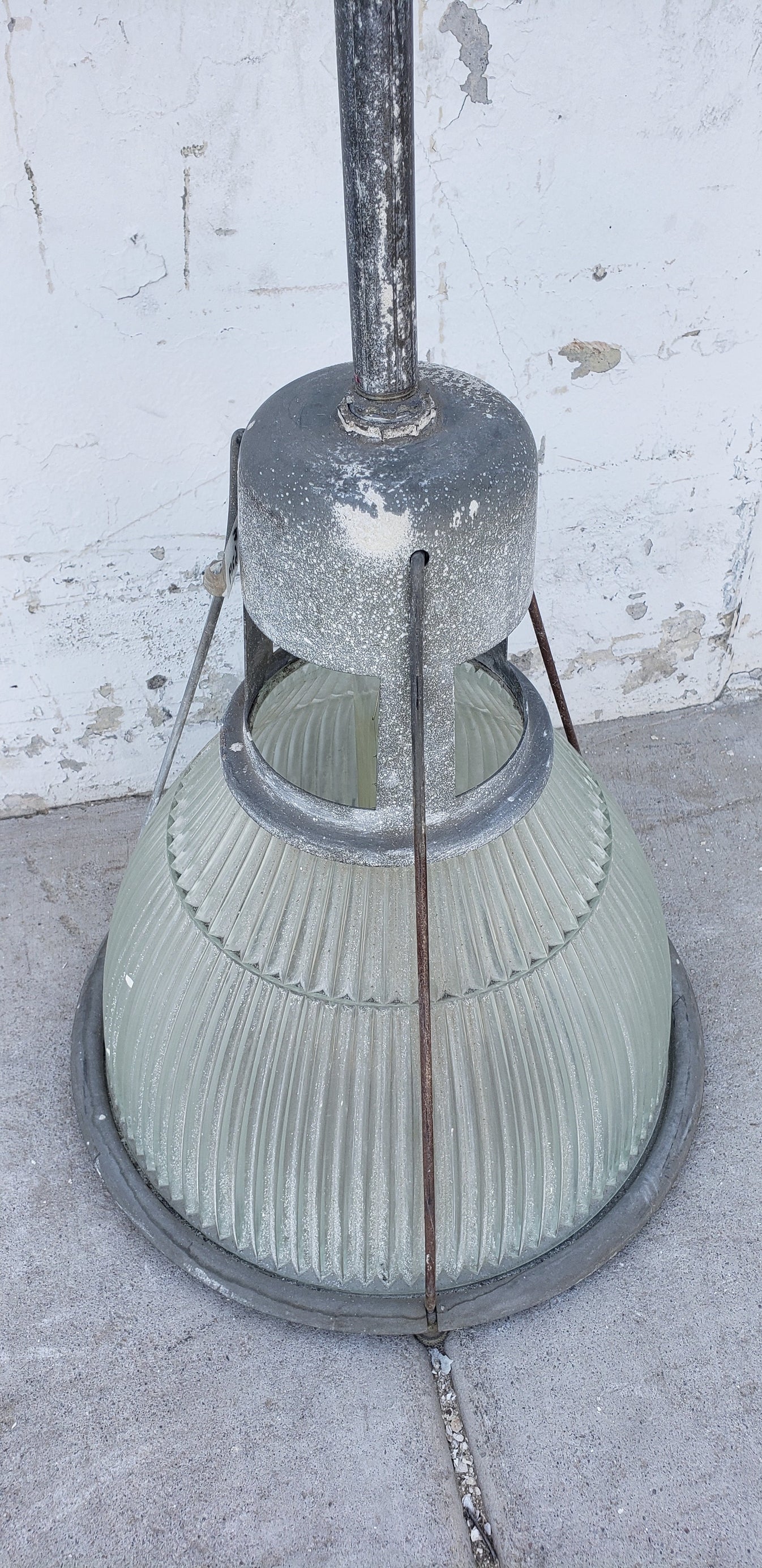 Industrial Ribbed Glass Pendant Factory Light – Antiquities Warehouse