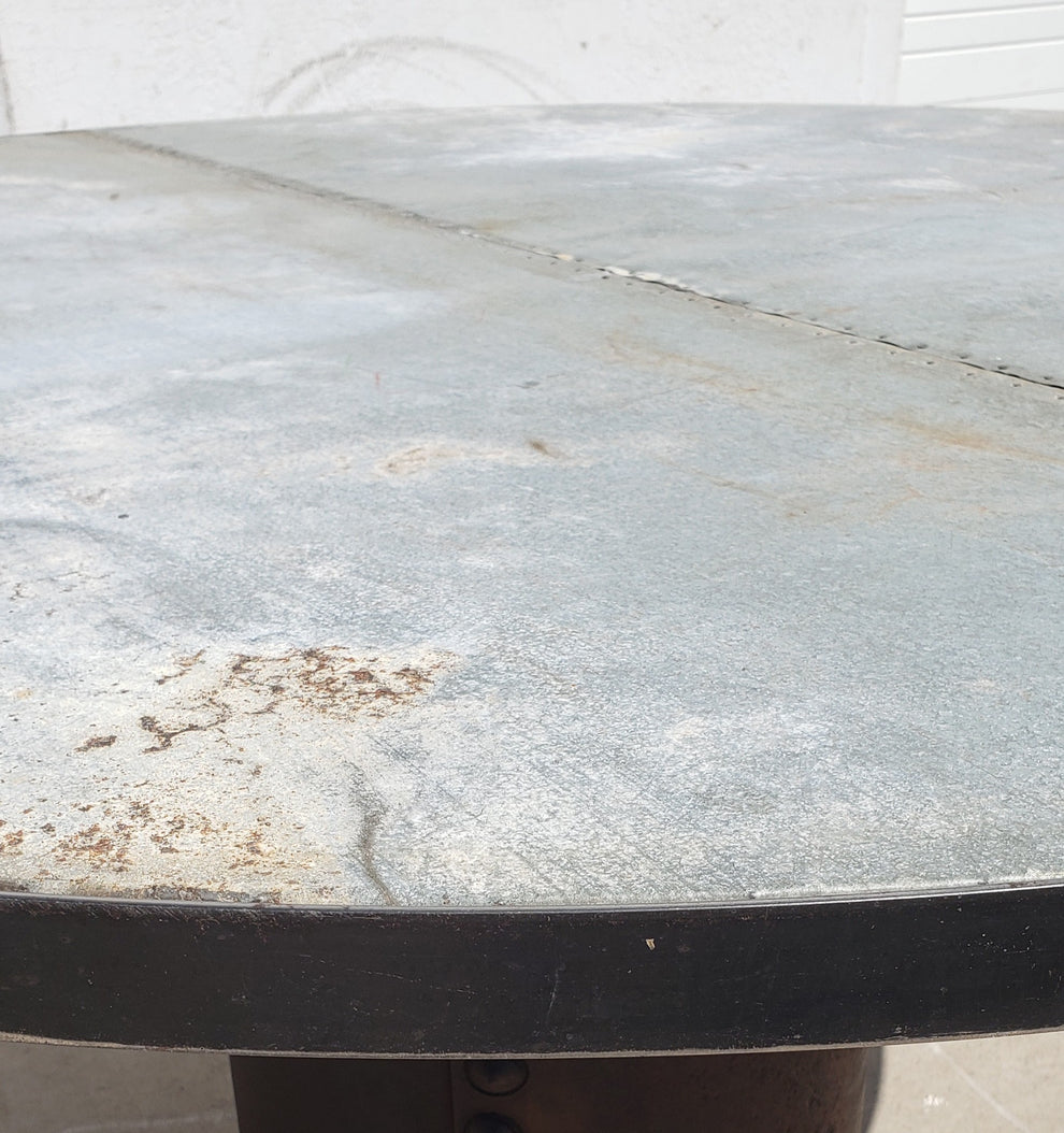Round Zinc Table Top – Antiquities Warehouse