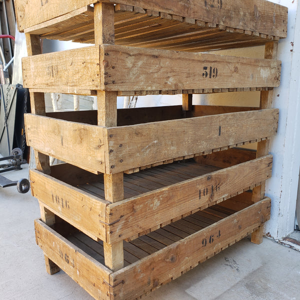 Stackable Wooden Produce Crate – Antiquities Warehouse