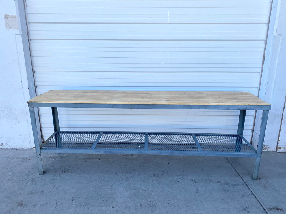 8 Ft Console Table with Bowling Lane Top – Antiquities Warehouse