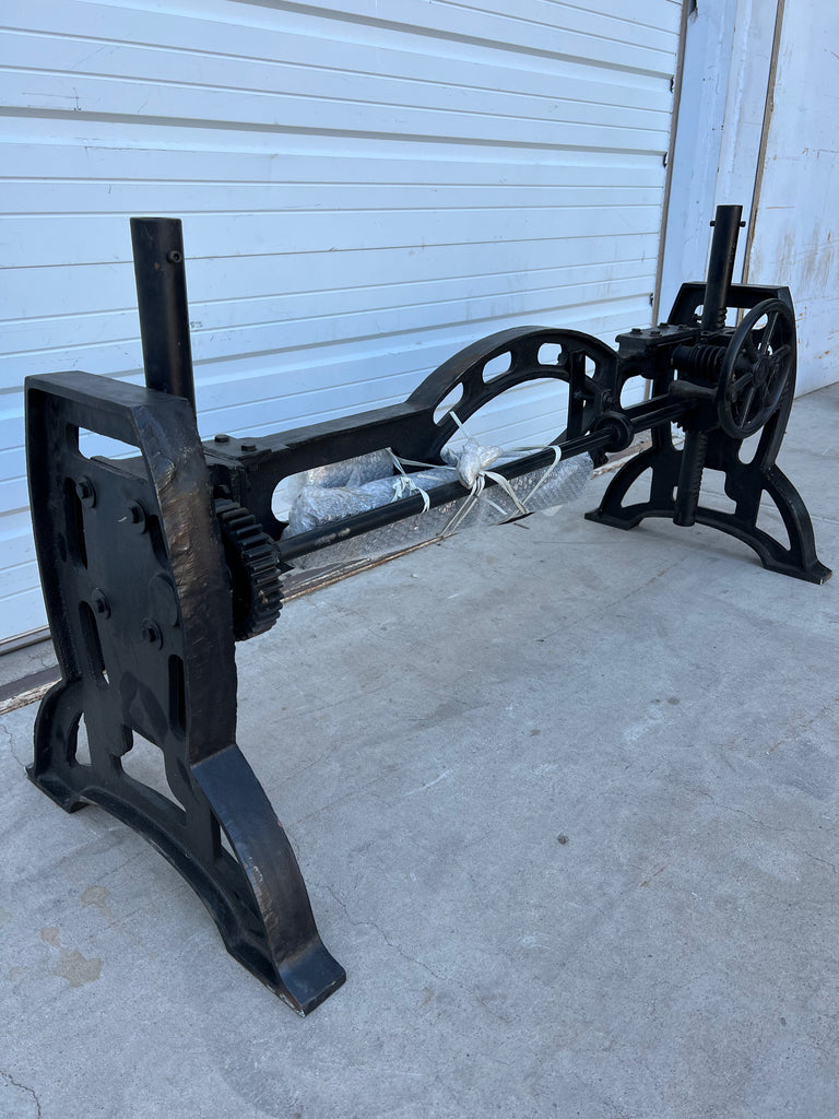 Industrial Crank Table Base – Antiquities Warehouse