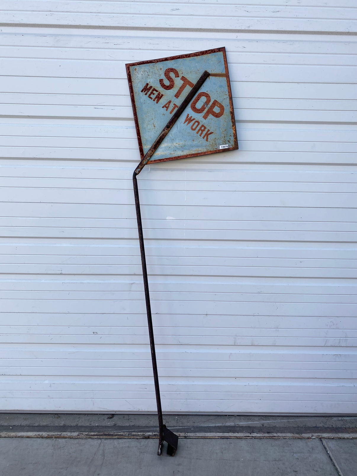 Metal Stop / Men at Work Sign – Antiquities Warehouse