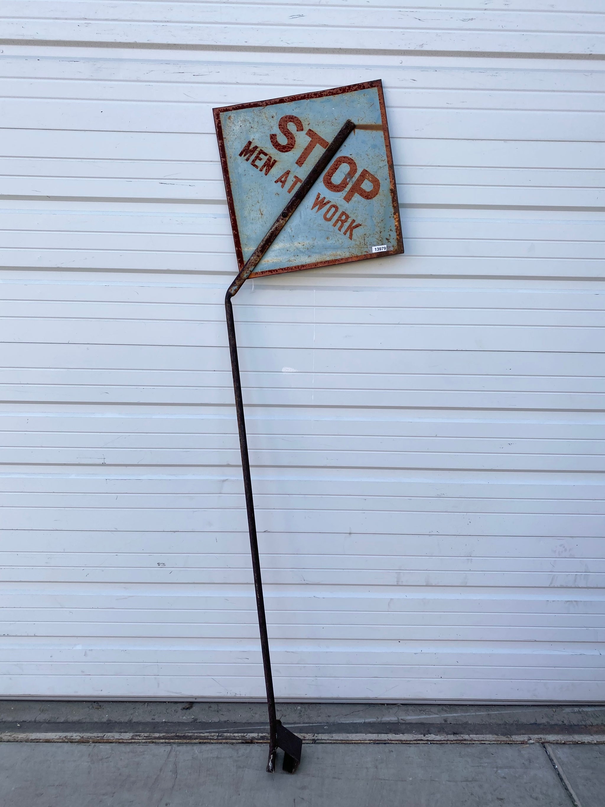 Metal Stop / Men at Work Sign – Antiquities Warehouse