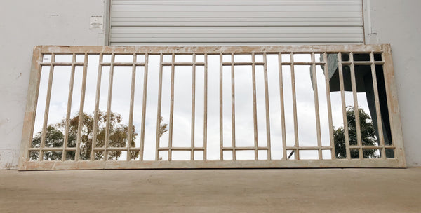 59 Pane Prairie Style Wooden Transom Mirror – Antiquities Warehouse