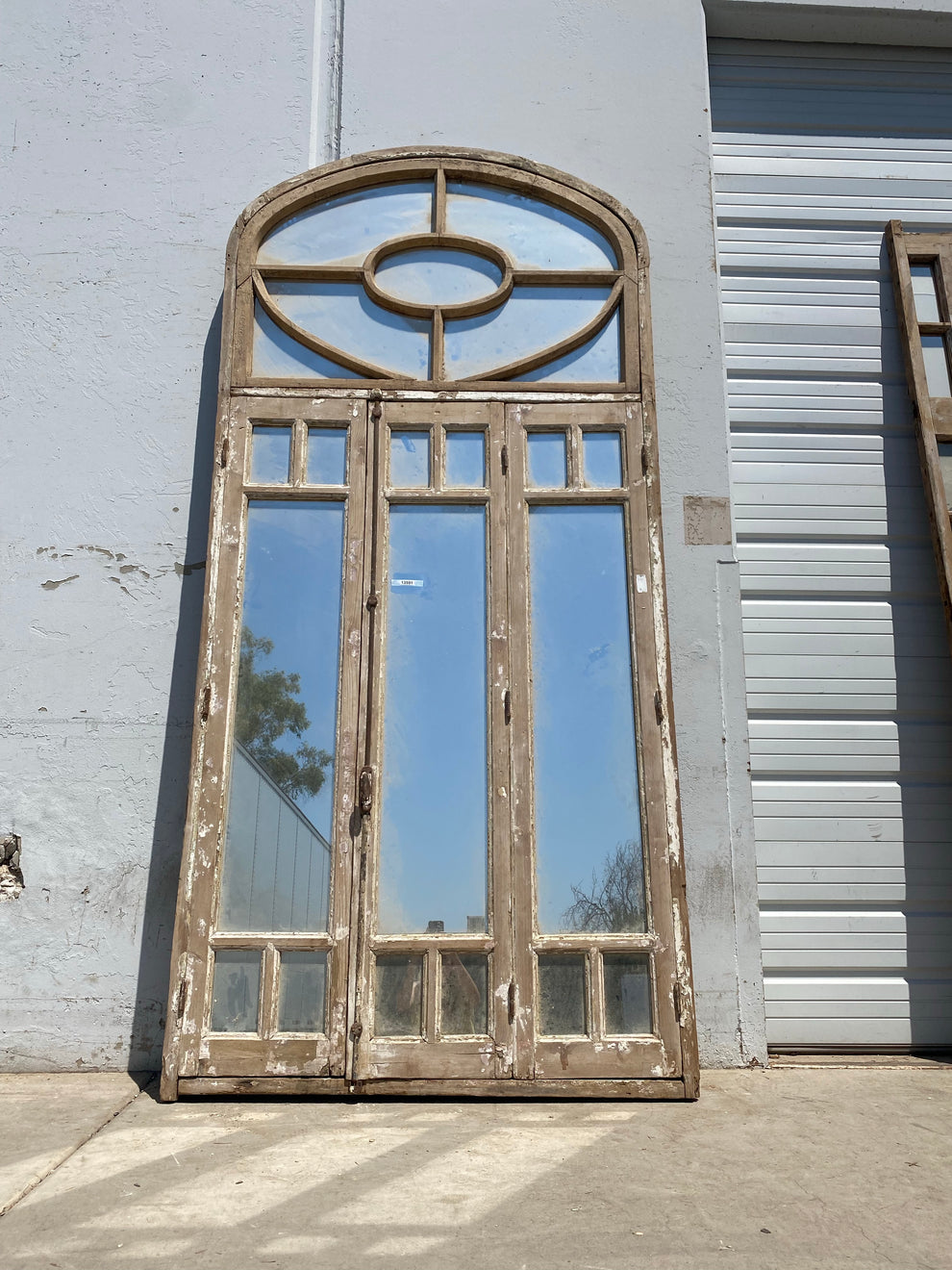 Set of 3-Panel Multi-Pane Windows with Arched Transom – Antiquities ...